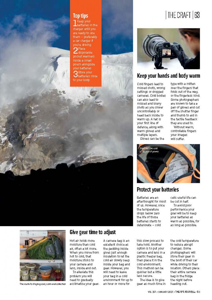 RPS 'HOW TO' GUIDES - COLD WEATHER PHOTOGRAPHY - The Photographic Angle